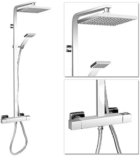 Milan Modern Thermostatic Shower Chrome : Amazon.co.uk: DIY & Tools