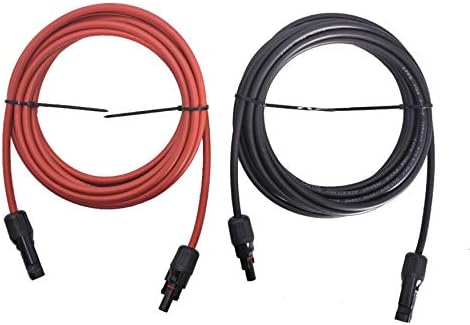 Amazon.com: 10 Feet 10AWG Solar Cable with Female and Male Connector ...