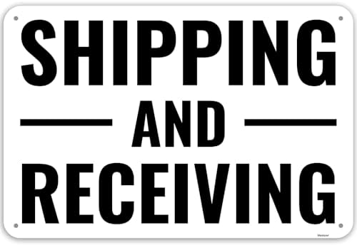 1PC Shipping and Receiving Sign, 18 x 12 Inches - Aluminum: Amazon.com ...