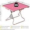 Amazon.com: MJTABLE Pink Mahjong Table, 35" Square Folding Game Table ...