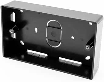 Mr. Gadget's Solutions® Black Double Gang Back Box, 32mm Deep ABS ...