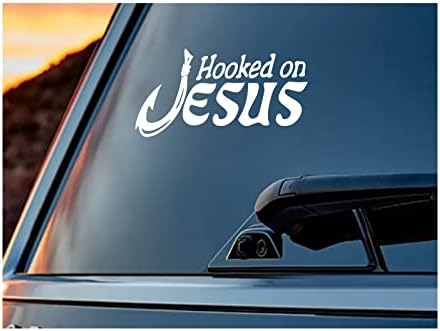 Amazon.com - UR Impressions Hooked On Jesus Decal Sticker Vinyl ...