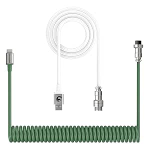 ZIYOU LANG C01 Custom Coiled USB C to A Cable with Detachable Double ...