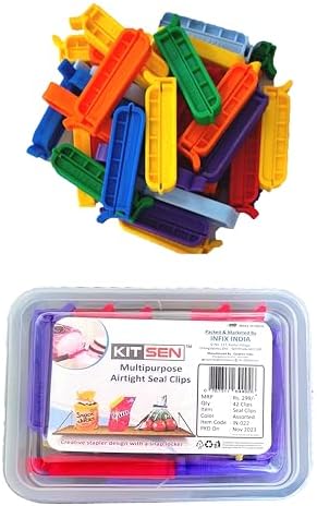 Buy KITSEN 35 Clips, 3 Different Sizes, Plastic Multipurpose Airtight ...
