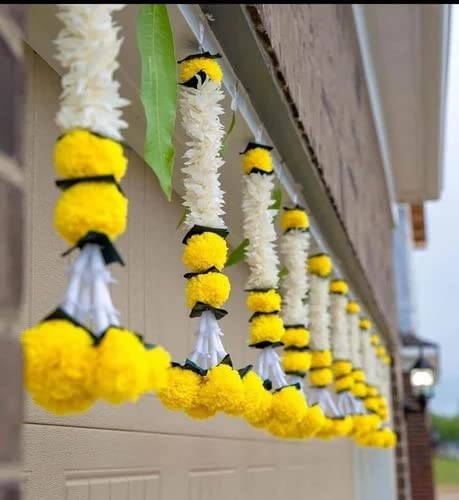 Buy The Decor Affair Artificial Gajara Jasmine Garlands for Indian ...