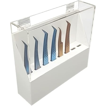Amazon.com : Tweezers Holder Shelf, Dust-proof Tweezer Stand, 6-Hole ...