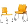 Amazon.com: Sidanli Yellow Stacking Chairs-Set of 4 : Office Products