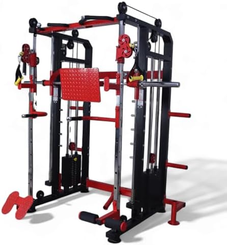 Fitline Functional Trainer with Smith Machine (Black) : Amazon.in ...