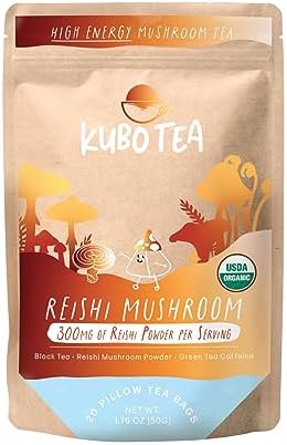 Amazon.com : Kubo Tea, Reishi Breakfast Black Tea, Organic High ...