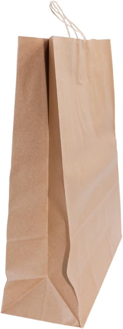 Amazon.com: Paper Bags - Handle Bags - Kraft Color - 18"x7"x18.5" - 200 ...