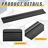 Blulu 72" Aluminum Exterior Door Threshold 5 5/8" Swing Threshold Black ...