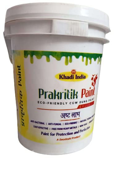 Khadi Prakritik Eco Friendly Cow Dung Paint - Exterior Emulsion (20 ...