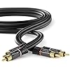 Amazon.com: CableDirect – 10ft RCA/Phono Cable, 2 × 2 Plugs, Stereo ...