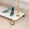 Amazon.com: FONECHIN Gold Metal Clothing Rack with Wood Shelf, Heavy ...