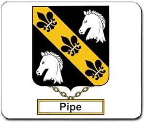 Amazon.com: Pipe Family Crest Coat of Arms Mouse Pad : Office Products