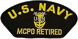 Amazon.com: Patch USN Navy Master Chief Petty Officer MCPO Retired E-9 ...