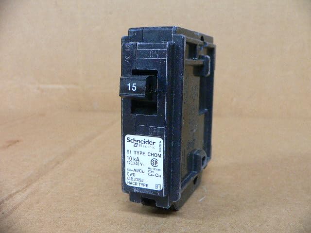 Schneider Electric - Homeline Mini Circuit Breaker, 15A, 1 Pole, 120 ...