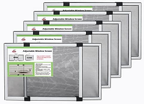 Treela Expandable Adjustable Window Screen (20" H x 28"-54" W) Large ...