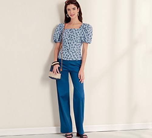 New Look Sewing Pattern N6678 Misses' Top and Trousers, White : Amazon ...