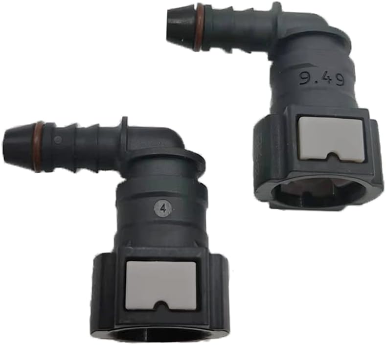 Amazon.com: Pack of 2 Female Bundy to Hose Barb Fuel Line Quick ...