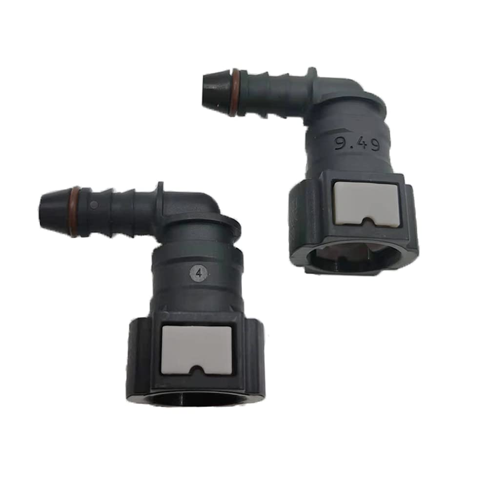 Amazon.com: Pack of 2 Female Bundy to Hose Barb Fuel Line Quick ...
