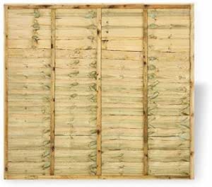 Wooden Super Lap Fence Panel Treated Timber Waney Lap Fence Panels ...
