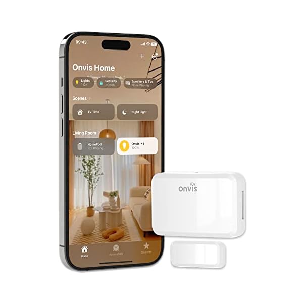 Onvis Smart Door & Window Sensor, Thread-Enabled HomeKit Contact Sensor ...