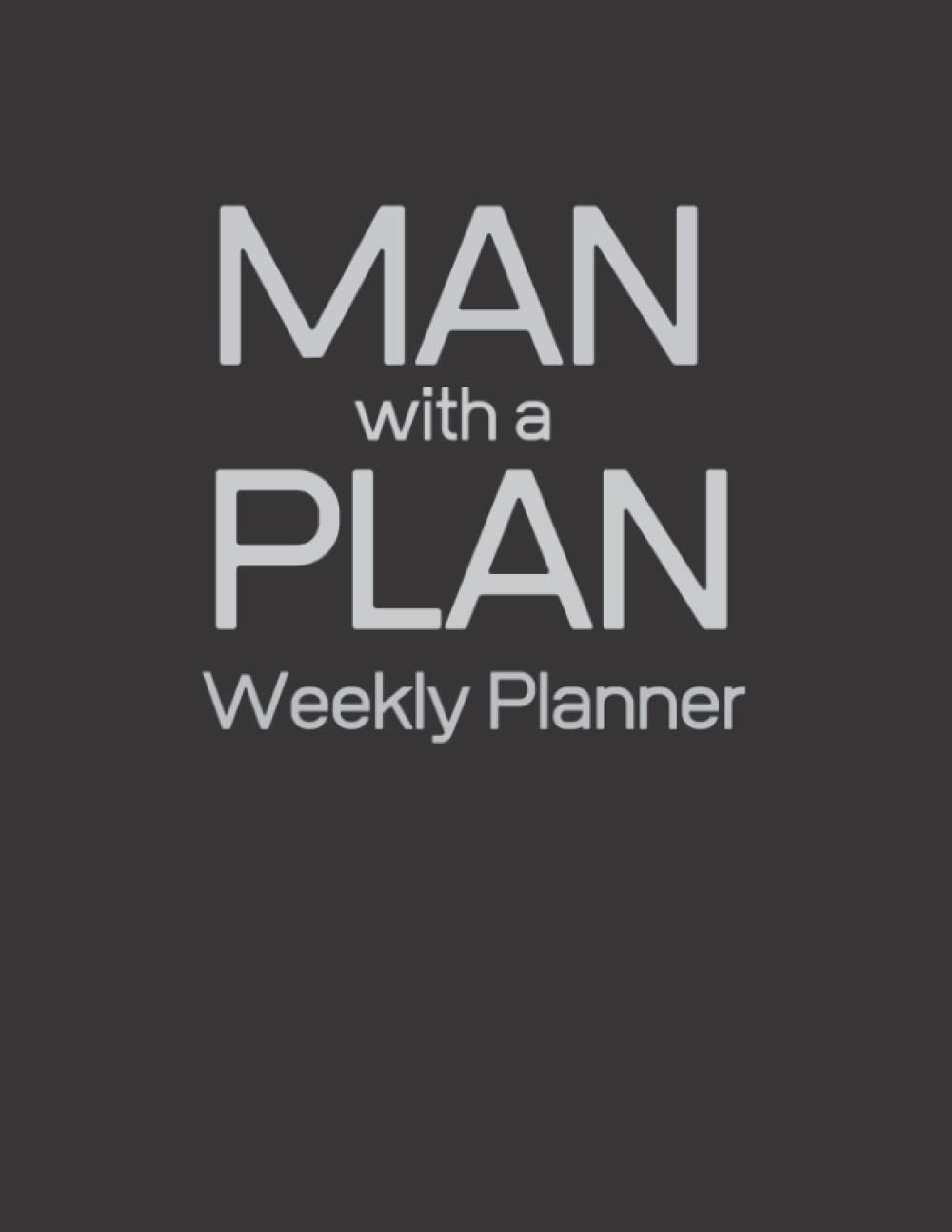 Amazon.com: Man with a Plan - Weekly Planner 2020 to 2021: Black Weekly ...
