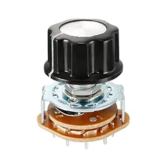 Amazon.com: Rebower Band Rotary Switch 4P3T 4 Pole 3 Position ...