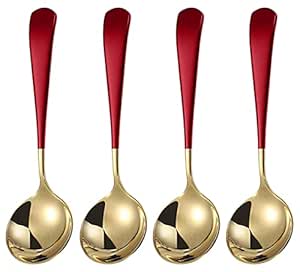 Buy LUCCI - Hassle Free Gold Titanium Plated Soup Spoon Stainless Steel ...
