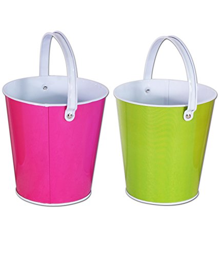 Super Drool Multi Utility Designer Tin Bucket - Set Of 2 : Amazon.in ...
