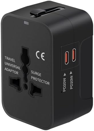 Amazon.com: Universal Travel Adapter Fast Charger, All in One Plug ...