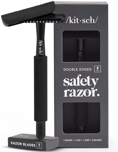 Amazon.com: Kitsch Double Edge Safety Razor for Women & Men, with 5 ...