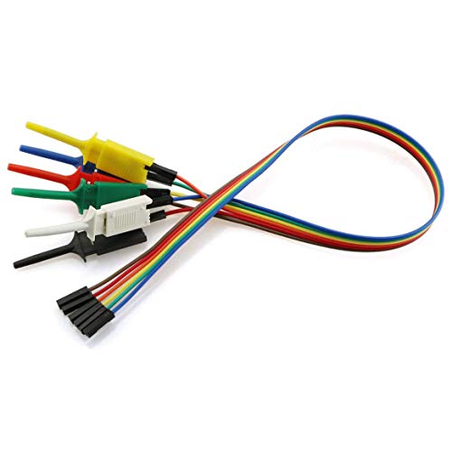 Magic&shell 6P 6 Color Test Probe Hook Flat Mini Grabber Logic Analyzer ...