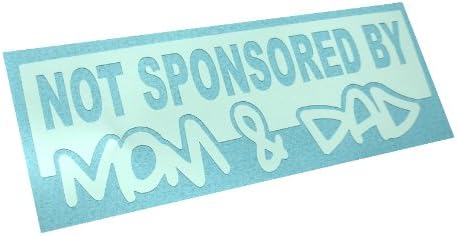 Amazon.com: Not sponsored by MOM & DAD Decal JDM Car Window Vinyl ...