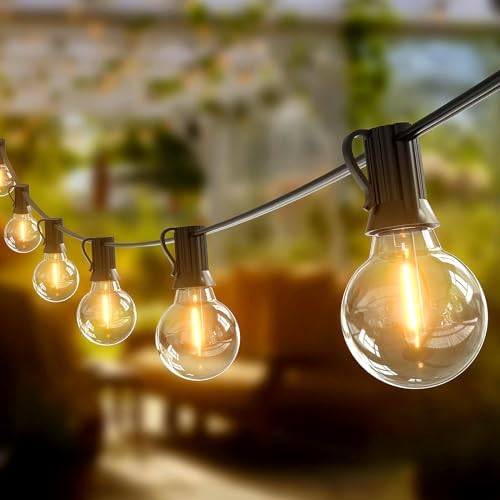 GOODEA.fun 50FT LED Outdoor String Lights, Patio Lights with 27 (2 ...