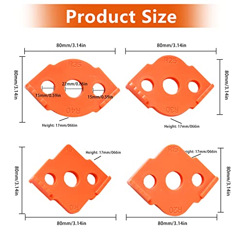 Radius Jig Router Templates, Radius Quick Jig for Woodworking, Routing ...