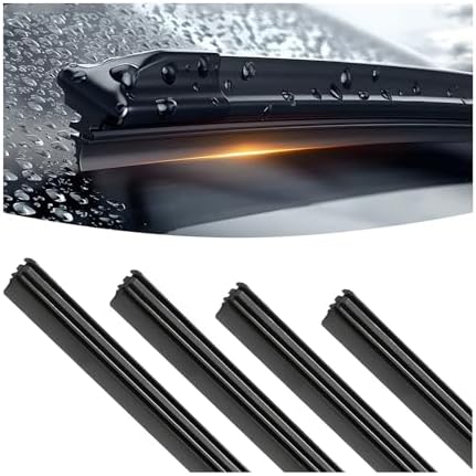 X spring Car Wiper Blade Replacement Strip, 4 Pieces DIY Adjustable Car ...