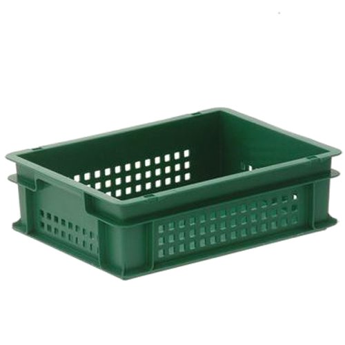 Action Handling M203B-Green Plastic Stacking Container, Vented, 400 mm ...