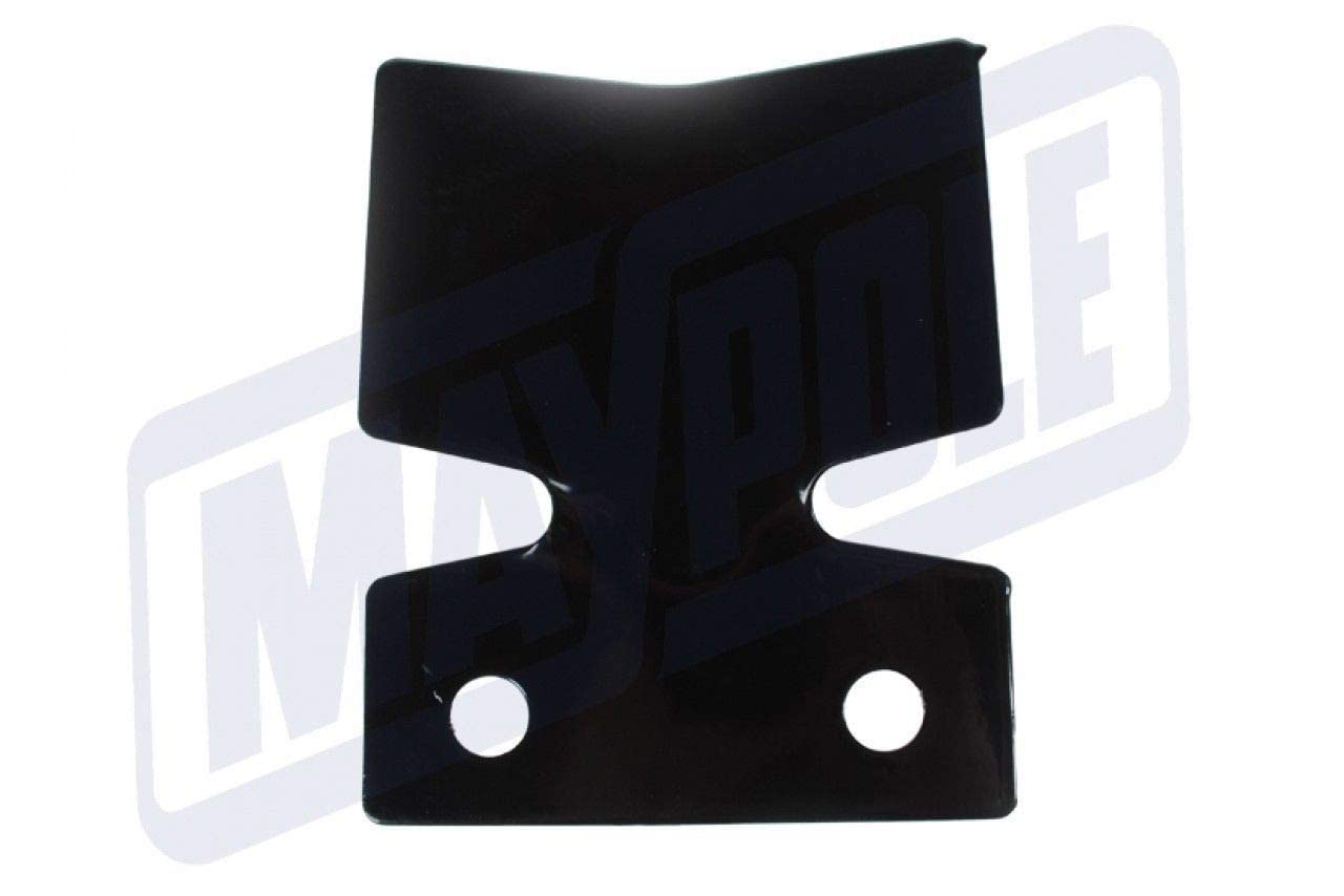 NEW BLACK METAL FLANGE STYLE TOW BAR BUMPER PROTECTOR TOWBALL MP464B ...