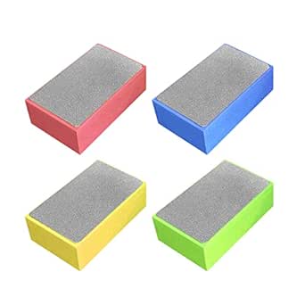 4pcs Diamond Hand Polishing Pads Diamond Sanding Block Glass Grinding ...