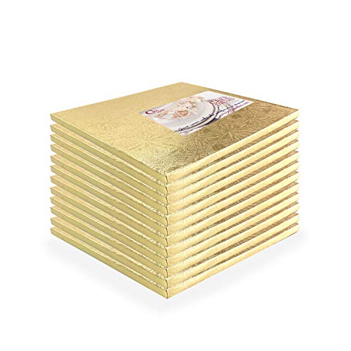 Snapklik.com : Cakebon Gold Square Cake Boards 10 Inch - 1/2 Inch Thick ...