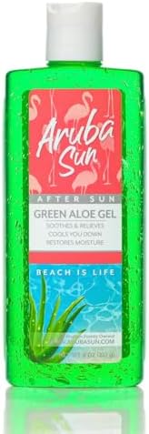 Amazon.com : ARUBA SUN After Sun Cooling Aloe Vera Green Gel, 8 oz ...