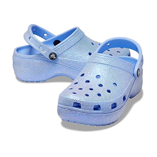 Snapklik.com : Crocs Womens Classic Platform Glitter Clog