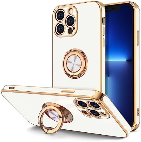 Amazon.com: Hython Case for iPhone 13 Pro Case with Ring Stand, 360 ...