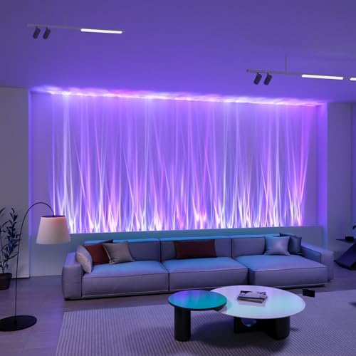 RGB LED Light Bar for Bedroom, Ambient Lighting for Wall, Mood Lighting ...