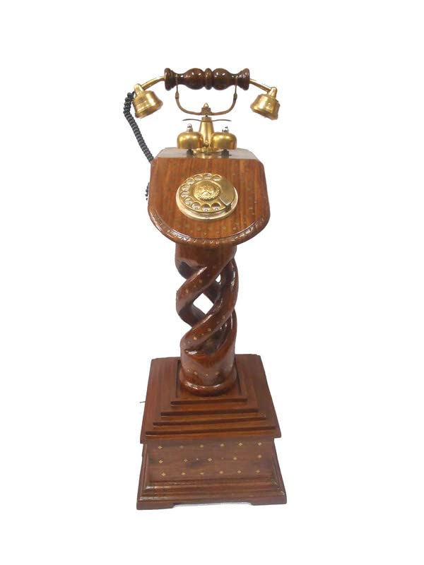 Handicraft Inlay Work Rope Style 2FT Rope SHEESHAM Wood Made LANDLINE ...