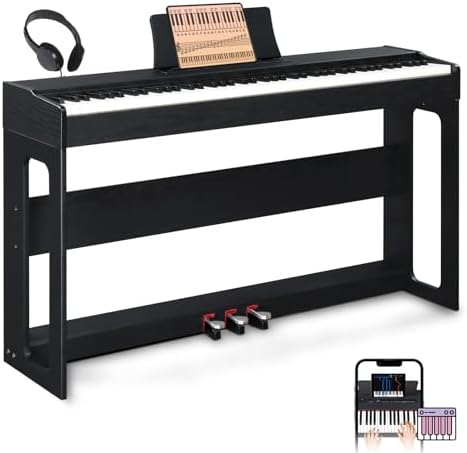 Amazon.com: Ktaxon 88 Key Foldable Electronic Keyboard Piano, Semi ...