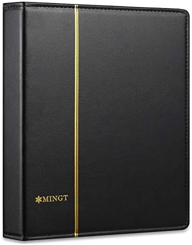 Empty Premium PU Classic Binder, 4 Ring Binder Albums Stockbook for ...