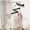 Amazon.com: JAUREE Clothes Drying Rack Wall Mounted, Laundry Drying ...